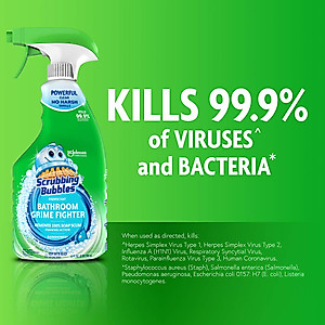 Scrubbing Bubbles Disinfectant Bathroom Grime Fighter Spray, Rainshower, 32 fl oz