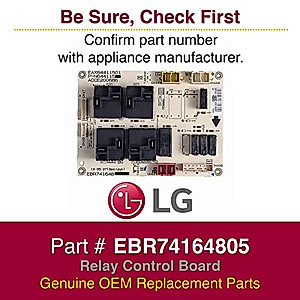 LG EBR74164805 Genuine OEM Relay Control Board for LG Range/Stove/Ovens