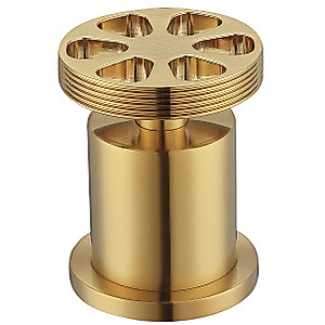 Ancona Nova Double Handle Widespread Bathroom Faucet in Brushed Titanium Gold AN-4511