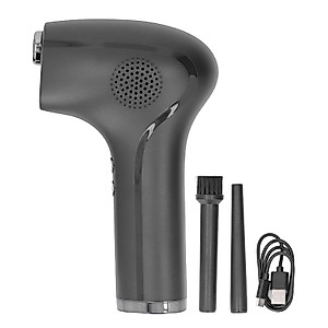 Omabeta Electric Dust Blower, Portable Air Duster Comfortable Grip Fast Charging with 2 Wind Nozzles for Home