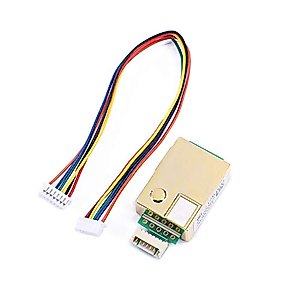 Teyleten Robot 1Pcs MH-Z19B Infrared Carbon Dioxide Monitor Sensor CO2 Detection Sensor Module UART PMW Wave Output 0-5000ppm+Cable