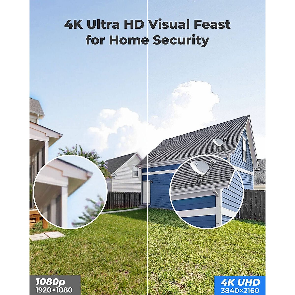 Reolink 4K PoE Security Camera System Bundle, 6pcs 8MP Person/Vehicle Detection Smart PoE IP Cameras, a 8CH NVR Pre-Installed with 2TB HDD(Include 4 x 18M Cat5 Cable)
