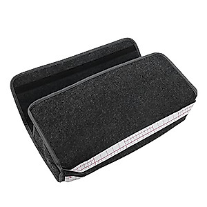 Dawnleague Felt Storage Box Portable Foldable Car Trunk Organizer Case Auto Interior Tidying Container Bag