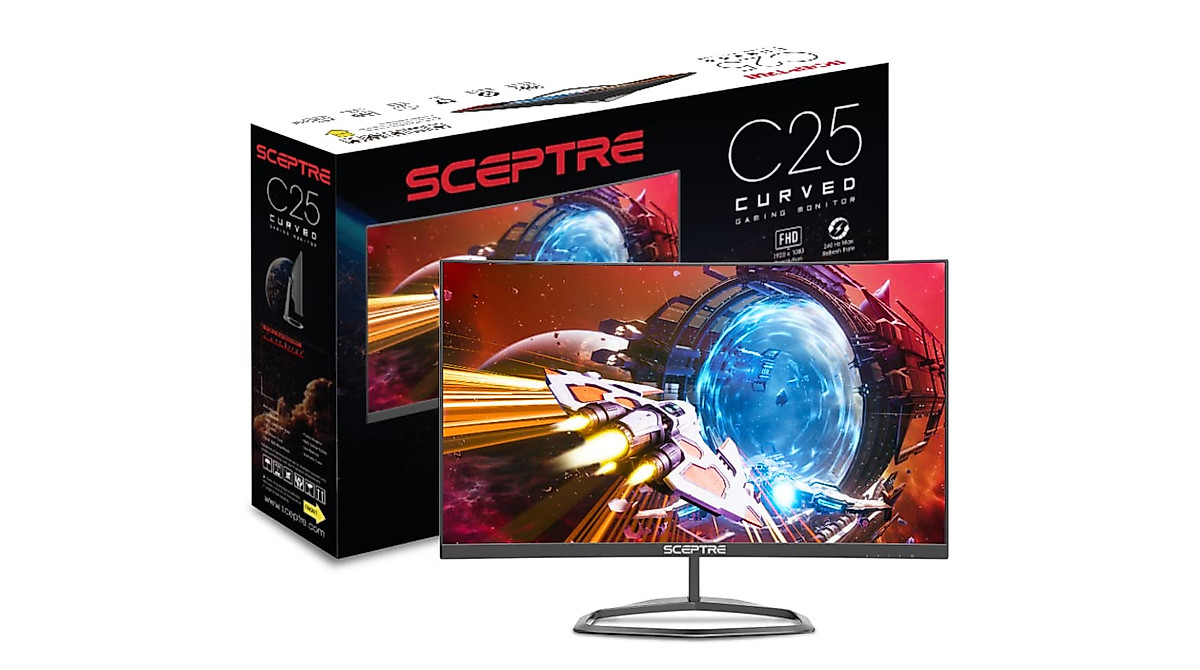 Sceptre 24.5" Curved Gaming Monitor - 240Hz & 1ms