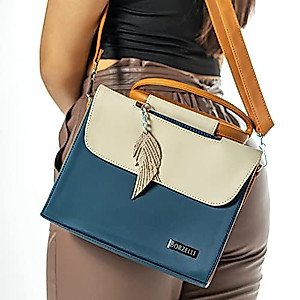 Borzelli. Fashion Purse and wallet Set for women made in Vegan Leather. 2 Pcs. Both include bag strap.