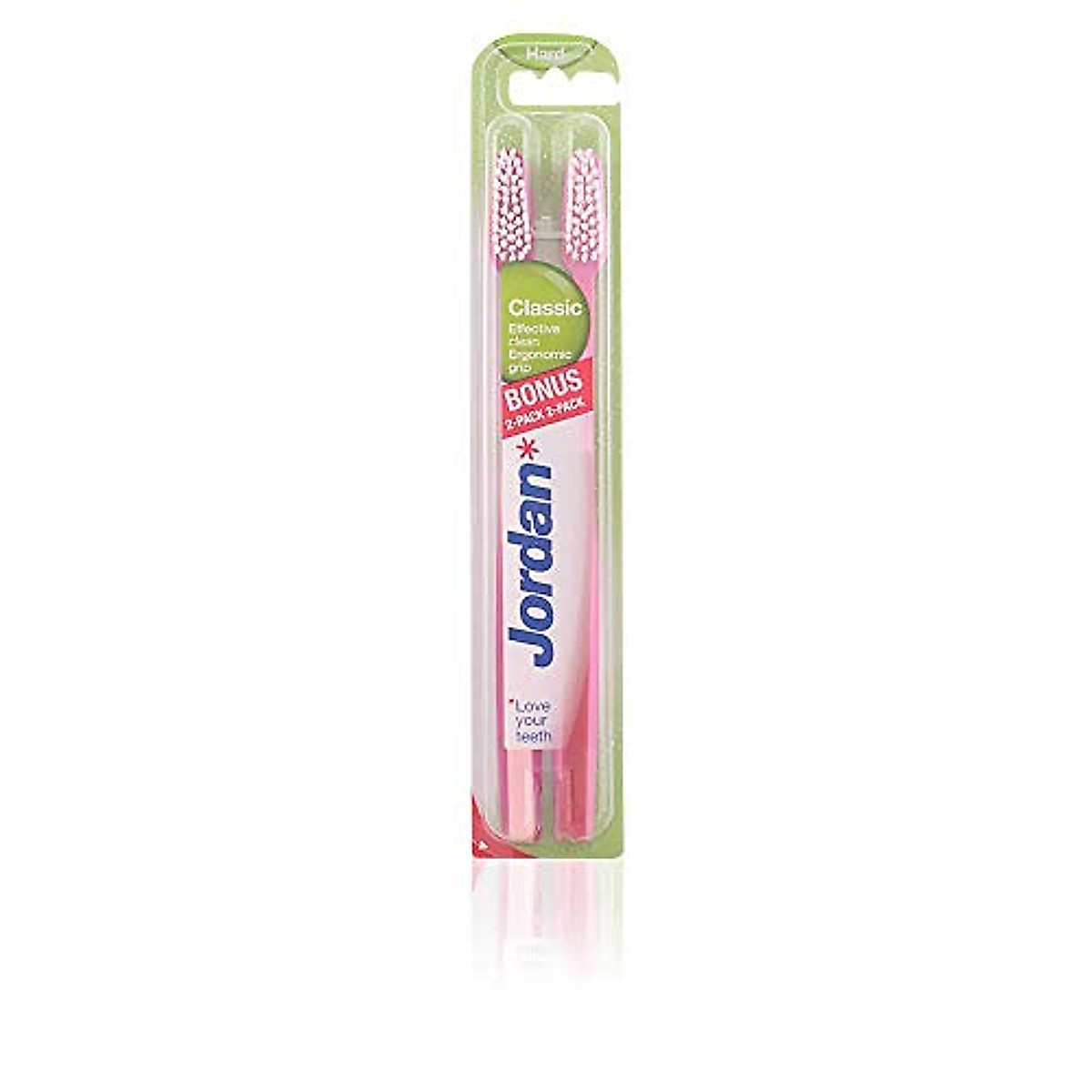 Jordan - Classic Hard toothbrushes, 2 Pieces