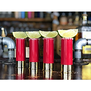 12 Gauge Bullet Shot Glass Gift Set, Bullet Glass with Pourer, Shotgun Shell Shot Glasses Set, Plastic Bullet Shot Glasses, Shot Gun Shell Shape Best Gifts For Men, Gift Set, Xmas Present