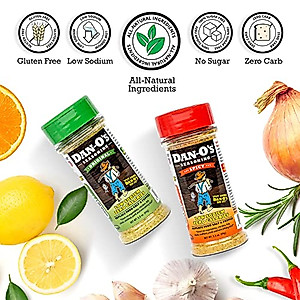 Dan-O's Seasoning Small 2 Bottle Combo | Original & Spicy | 2 Pack (3.5 oz)