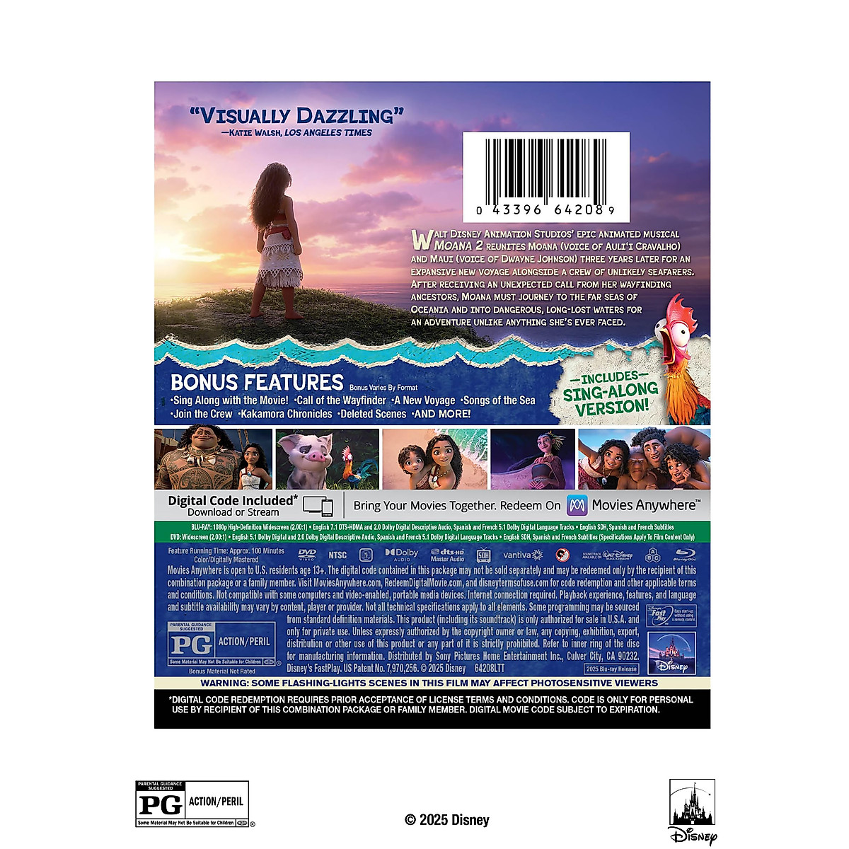 Moana 2 - BD/DVD Combo + Digital [Blu-ray]