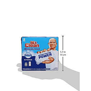 Mr. Clean Magic Eraser Kitchen with Dawn, Cleaning Pads with Durafoam, 2 Count