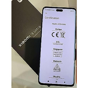 Xiaomi Mi 13 Ultra 5G 1TB 16GB Factory Unlocked (GSM Only | No CDMA - not Compatible with Verizon/Sprint) China Version - Black