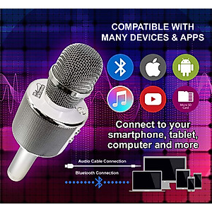 MR. MICROPHONE As Seen on TV - Wireless Karaoke Microphone, Portable Handheld Rechargeable Karaoke Speaker Machine for Boys Girls Kids Singing, Compatible with iPhone Android PC