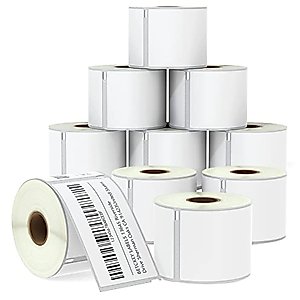 BETCKEY - Compatible DYMO 30256 (2-5/16" x 4") Replacement Shipping Labels - Compatible with Rollo, DYMO Labelwriter 450, 4XL & Zebra Desktop Printers[10 Rolls/3000 Labels]