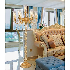 AQUETI Floor Light Standing Lamp Floor Lamp Glass Lampshade Standing Floor Light for Living Room Floor Lamp Lustre Floor Lamp Standing Light