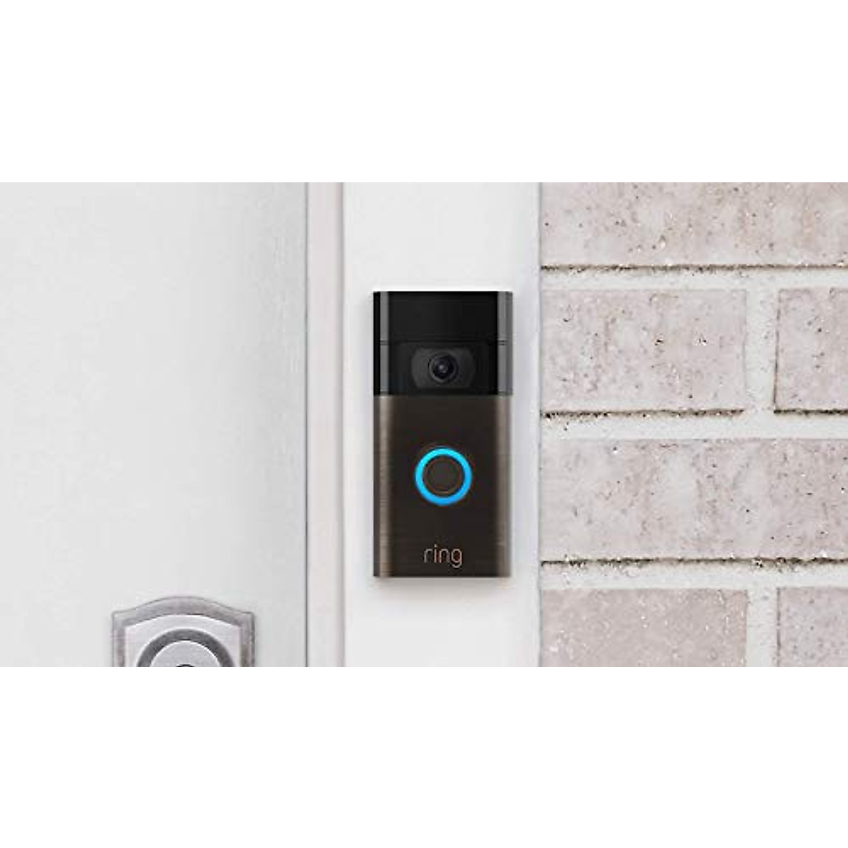 Ring Video Doorbell – 1080p HD video, improved motion detection, easy installation – Venetian Bronze