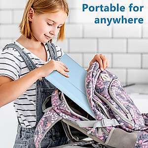 TQQ for iPad Air 13-inch (M2) 2024 & Pro 12.9 inch 2022 Case with Keyboard, Keyboard case for 12.9-inch iPad Pro 6th/5th Generation - with Pencil Holder for New iPad Air 13-inch/iPad Pro 12.9 (Blue)