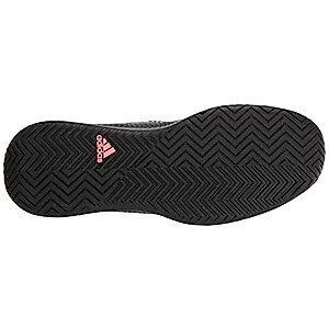 adidas Men's Defiant Generation Tennis Shoe, White/Acid Red/Silver Metallic, 10