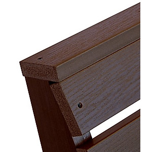 Highwood AD-BENW3-ACE Weatherly Garden Bench, 5 Feet, Weathered Acorn