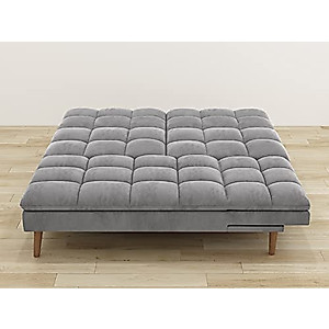 Gold Sparrow Bovey Convertible Sofa Bed Sectional, Fog