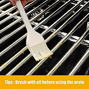 Hisencn Cooking Grate Replacement Parts for Masterbuilt Electric Smoker 30 Inch, 4 Pack 14.6" x 12.2" Chrome Plated Grill Grate for Masterbuilt MB20071117 Smoker grates Replacement