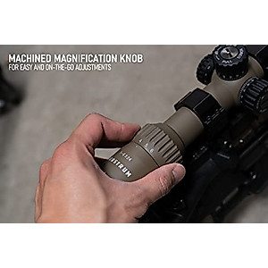 Monstrum G3 1-6x24 First Focal Plane FFP Rifle Scope with Illuminated MOA Reticle (Black)