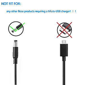 Charger Fit for Bose-SoundLink Mini(1st Gen only) Speaker 413295 359037-1300 371071-0011, SoundDock XT 626209-1300 PSA10F-120 Wireless AC Power Supply Adapter Cord