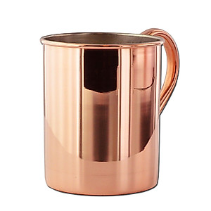 4 Pack - 13.5oz Tin-Lined Solid Copper Moscow Mule Mugs