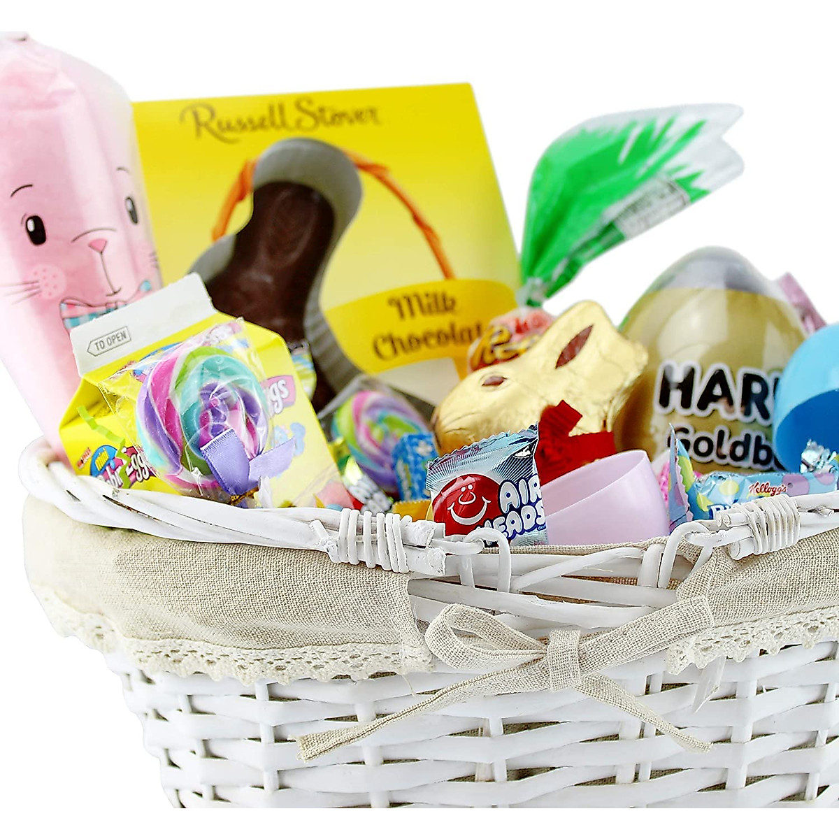 Cornucopia Brands Wicker Baskets w/Handles (2-Pack, White-Painted), for Easter, Picnics, Gifts, Home Decor and More, 13 x 10 x 6 Inches