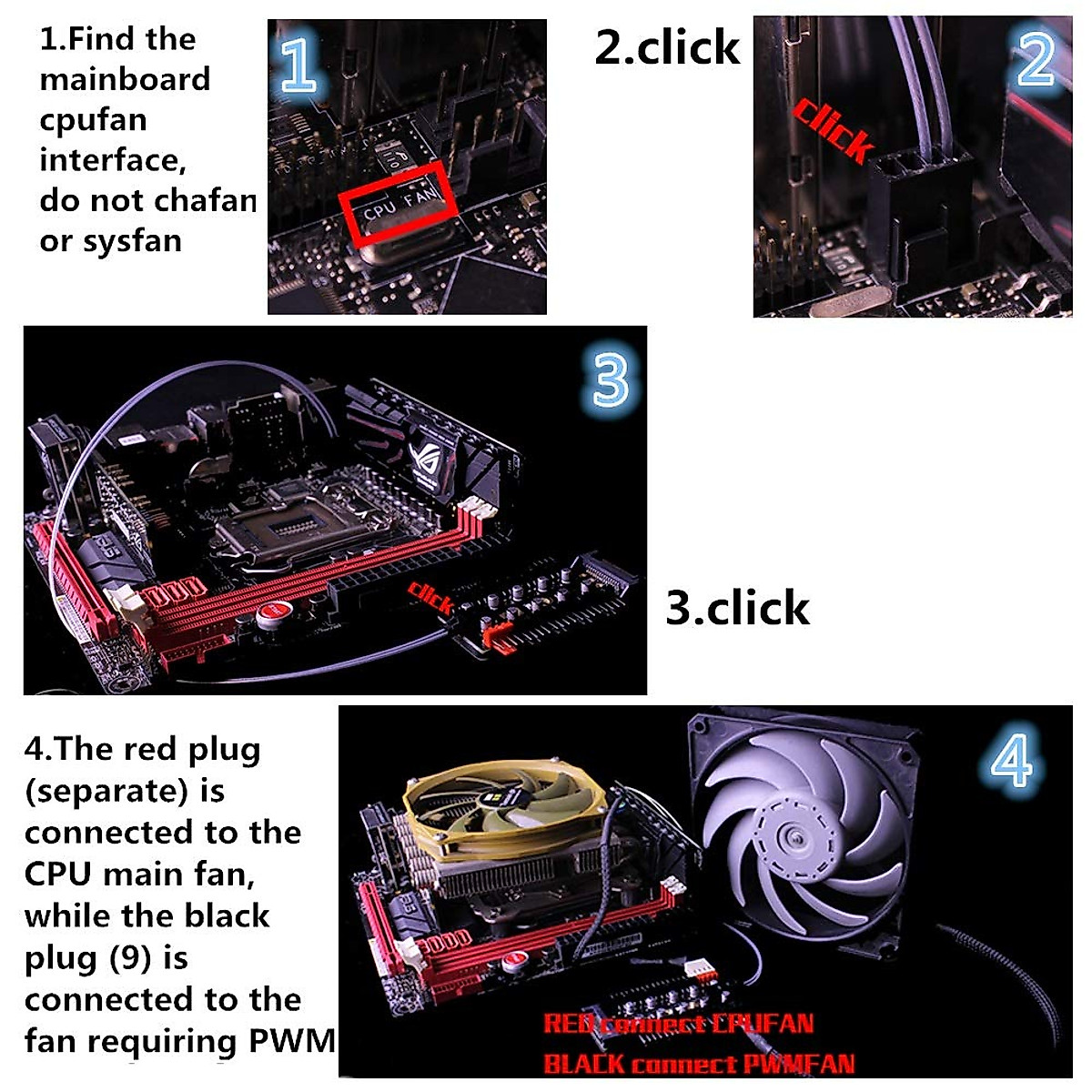 Fan Controller pc Chassis Fan Hub CPU Cooling Fan hub pc 10 Port 12 V SATA to Fan-Header with 4 Pin PWM Controller Corsair Fan Controller