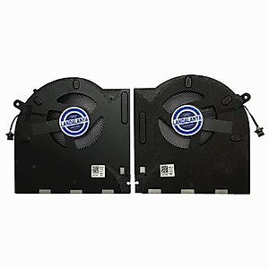 Landalanya Replacement CPU and GPU Cooling Fan for Dell Alienware M17 R3 R4 0H5TYJ 0CNV63 DC28000ROSL EG50061S1-1C010-S9A K13087 DC28000RNSL EG50061S1-C060-S9A K13089 DFS240012BK0T DFSCK324162A2K 12V