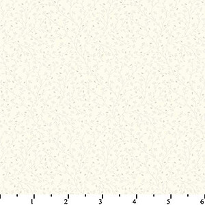 Catherine's Floral Vines Cream Digital Cotton Fabric by The Yard