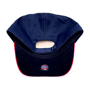 Officially Licensed Atlanta Baseball Youth Kids Hat Classic Edition Embroidered Team Logo Adjustable Cap (Red/Navy)