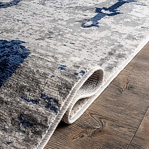 nuLOOM Lailah Abstract Tribal Area Rug , 4' x 6', Silver, Rectangular