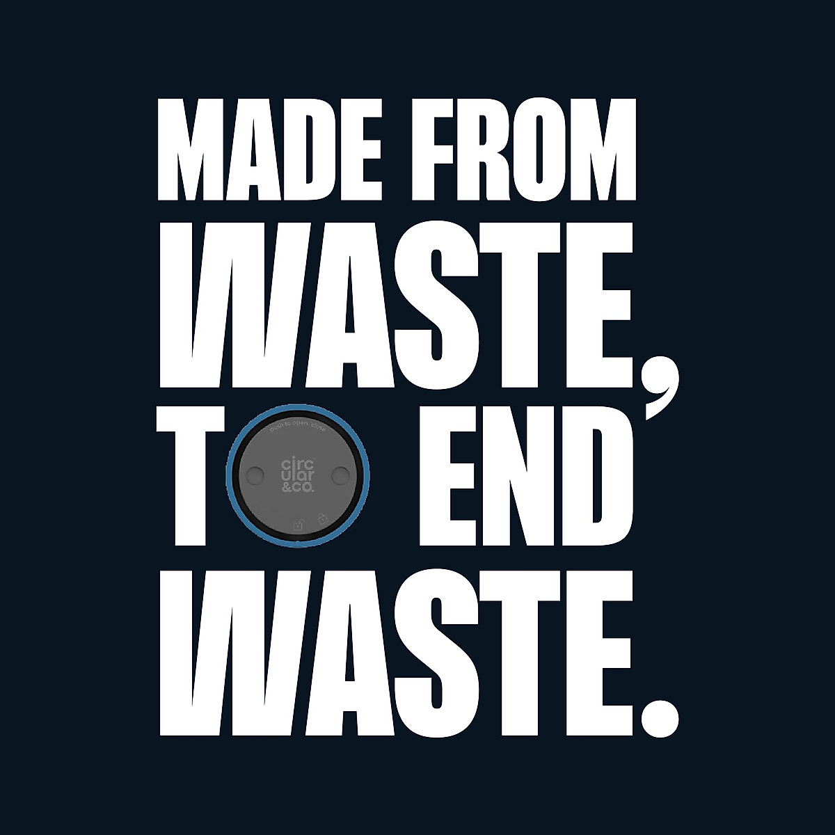 Circular & Co Stainless Steel Coffee Cup - 16oz - Insulated Reusable Travel Mug - Made from Recycled Stainless Steel - 100% Leakproof Coffee Mug - Fully Lockable 360 Drinking - Insulated for 6 Hours