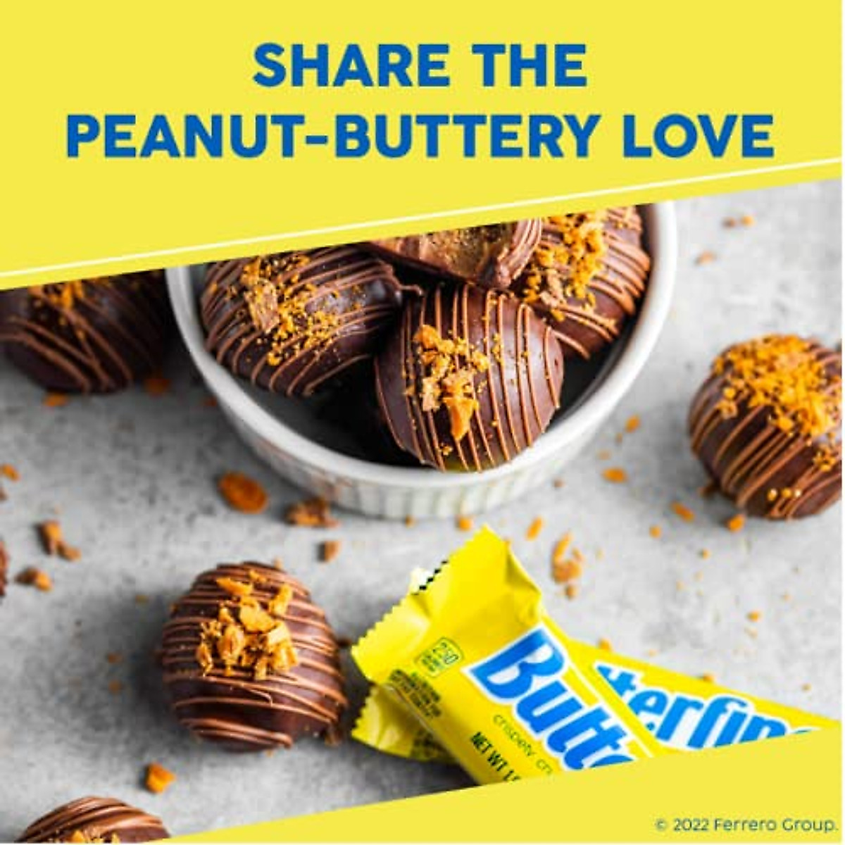 Chocolatey, Peanut-Buttery, Fun Size Individually Wrapped Candy Bars, 18 oz