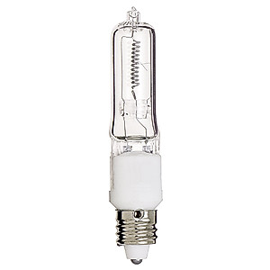 Satco S3181 120V 500-Watt T4 E11 Base Light Bulb, Clear