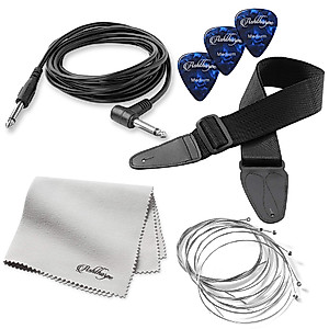 Ashthorpe 39-Inch Electric Guitar (Blue-Black), Full-Size Guitar Kit with Padded Gig Bag, Tremolo Bar, Strap, Strings, Cable, Cloth, Picks