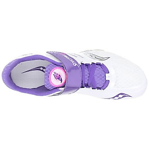 Saucony Women's Spitfire 2, White/Purple, 10 M US