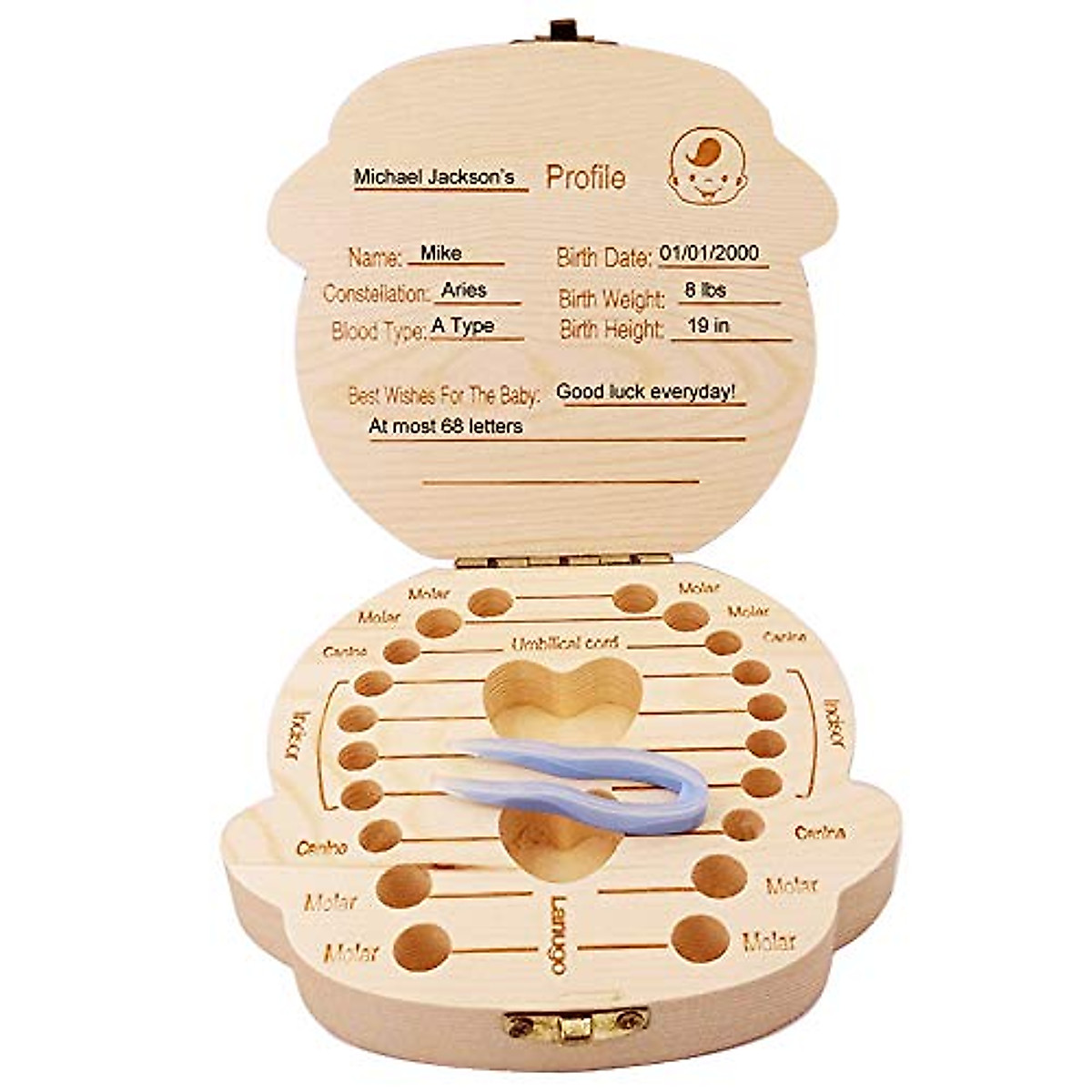 PAMBO Baby Tooth Fairy Box Keepsake For Lost Tooth Boys| Tooth Holder for Kids | Baby Shower & Birthday Gift