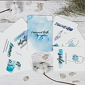 MOTHER’S RAY Hypnobirthing Birth Affirmations Cards For Labor - 15 Cards for Calm Positive Labor and Delivery Essentials - High Quality Large Thick and Durable - Pregnancy Must Haves