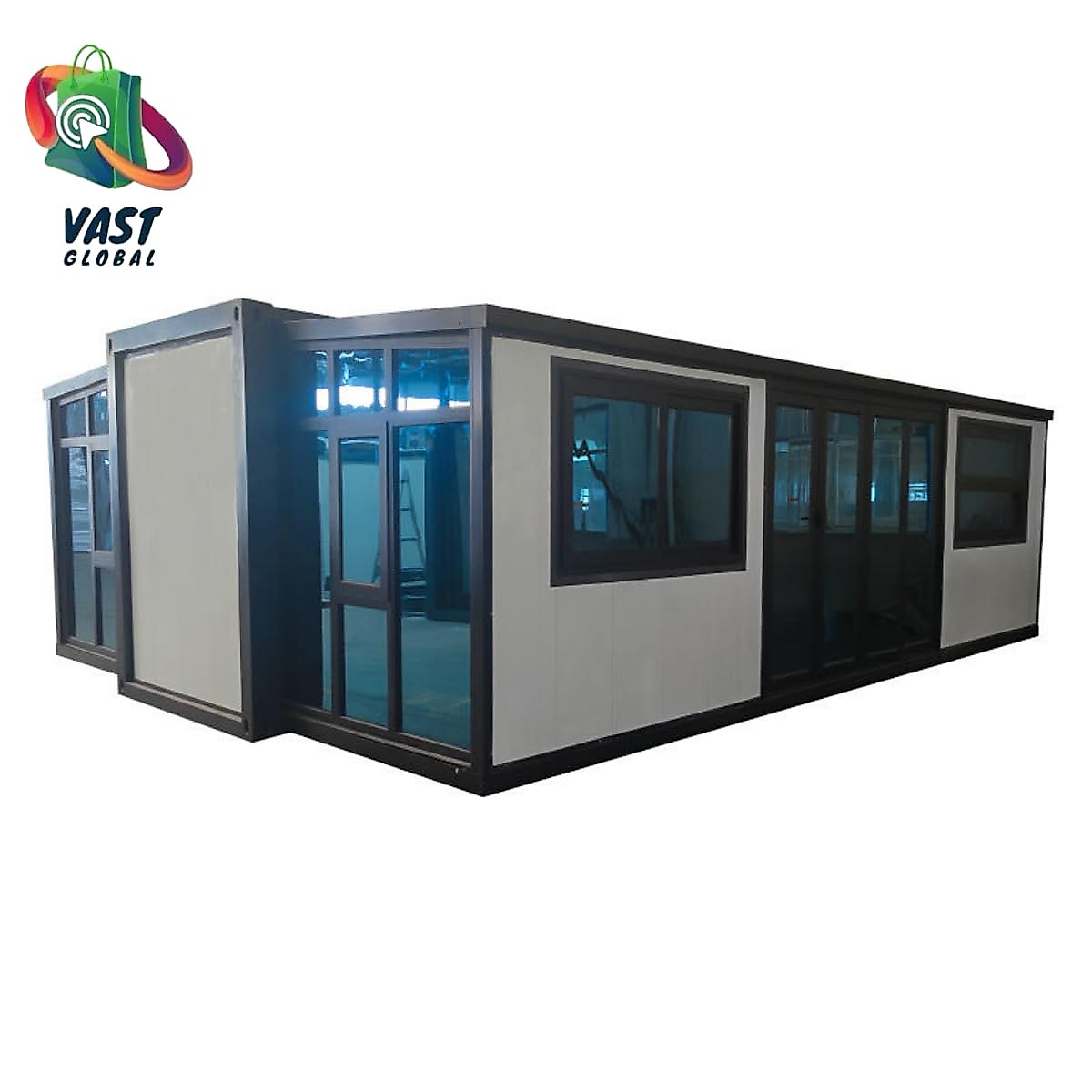 Luxury Tiny Prefabricated House with Bathroom and Kitchen, Waterproof Mobile House, A Versatile and Convenient House (40FT)