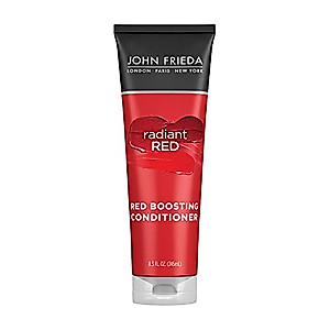 John Frieda Radiant Red, Red Boosting Conditioner, Hydrates and Enhances Red Tones with Pomegranate Extract and Vitamin E for Natural or Color-Treated Red Hair, 8.3 Oz