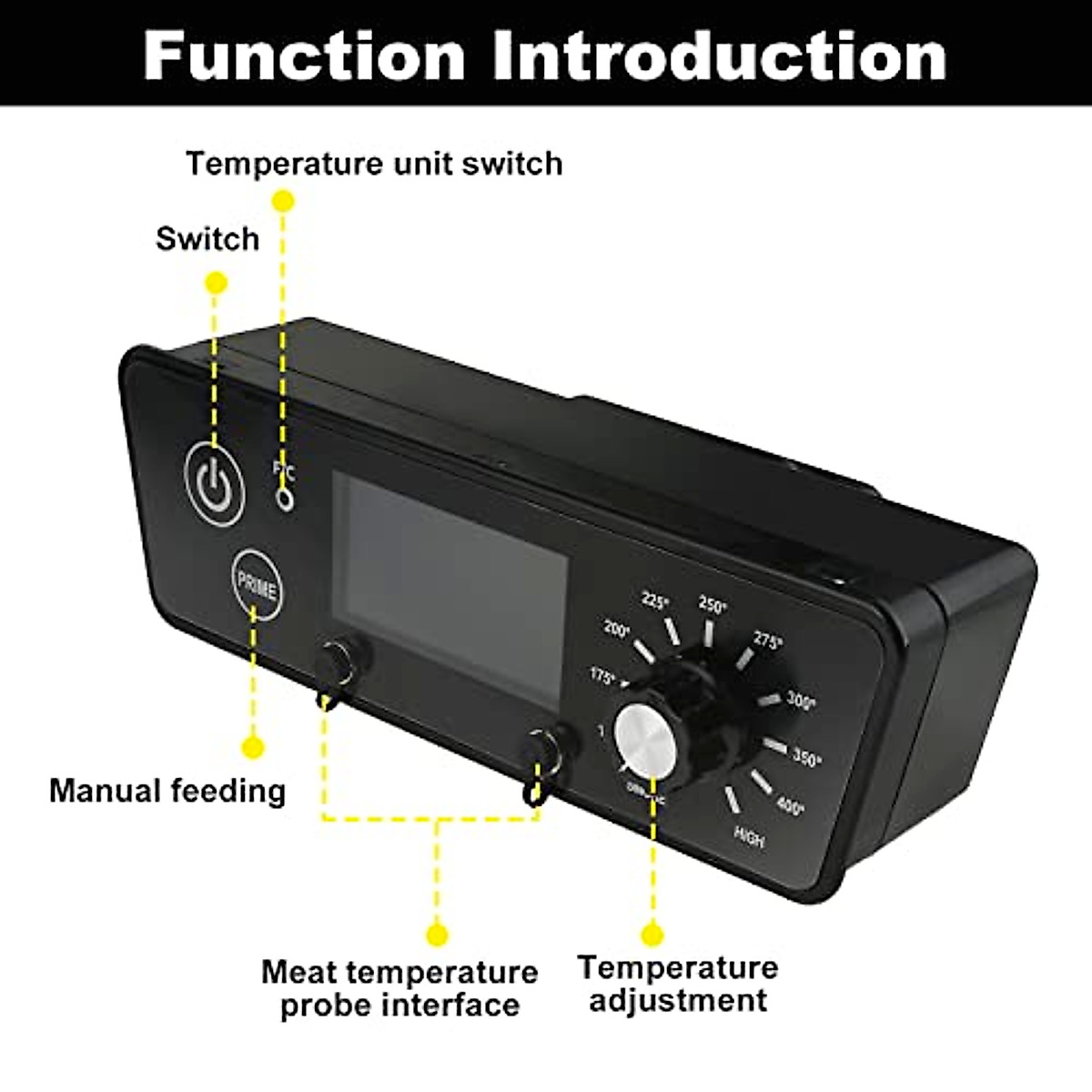 Digital Thermostat Controller Board Kit Replacement for Pit BOSS 3/4/5 Series Vertical Pellet Smoker, Equipped with Two Digital Meat Temperature Probes