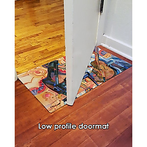 Toland Home Garden 800317 The Orchestra Music Door Mat 18x30 Inch Piano Outdoor Doormat for Entryway Indoor Entrance