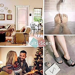 Fur Story Womens Slides House Slippers Rhinestone Glitter Slides Cozy Bedroom Slippers Shower Shoes Cute Slippers for Women Platform Sandals