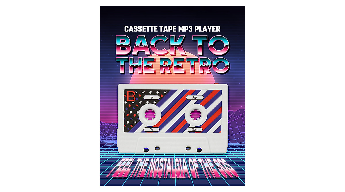 8BEAT Cassette MP3 Player, 8GB USB MP3 Players Made in Korea, Limited Edition Retro Look ...