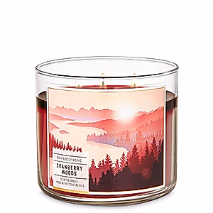 Bath & Body Works 3-Wick Scented Candle in Cranberry Woods