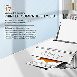 E-Z Ink (TM Compatible Ink Cartridge Replacement for Canon PGI-220 PGI220 CLI-221 CLI221 to use with MX860 MX870 MP980 MP990 MP560 (6 Large Black, 3 Cyan, 3 Magenta, 3 Yellow, 3 Small Black) 18 Pack