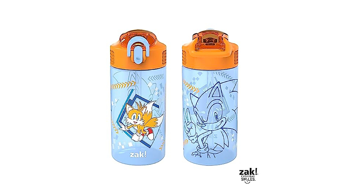 Durable Sonic Kids Water Bottle 16oz 2-Pack