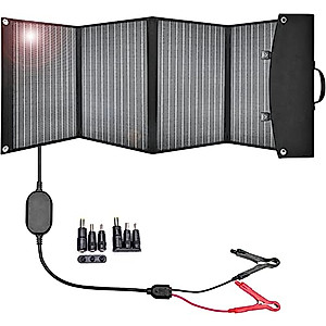 120W Portable Solar Panel Solar Modules, Foldable Monocrystalline Solar Charger,Outdoor Solar Generator for Camping and Garden